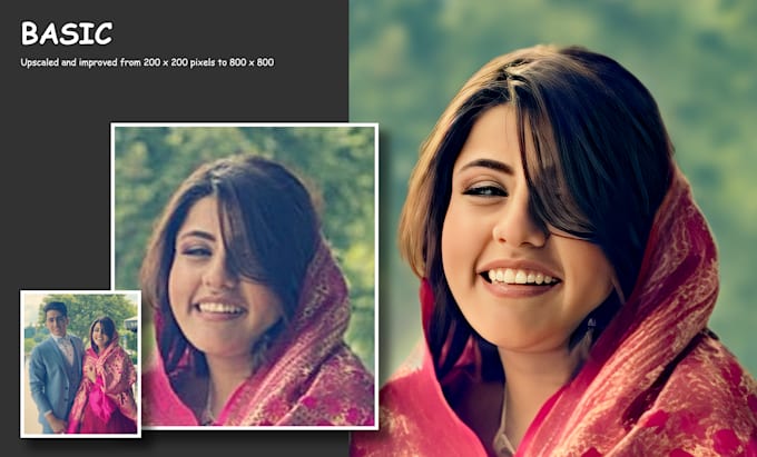 Make large excellent upscales of tiny faces by Fotoklinik | Fiverr