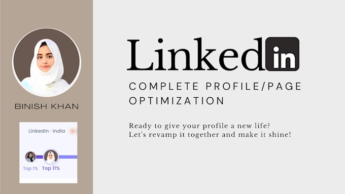 Manage your complete linkedin by Binish217 | Fiverr