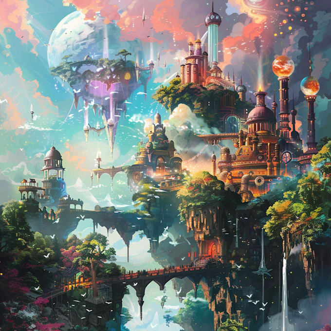 Draw fantasy illustration fine art for you by Zilmezo | Fiverr