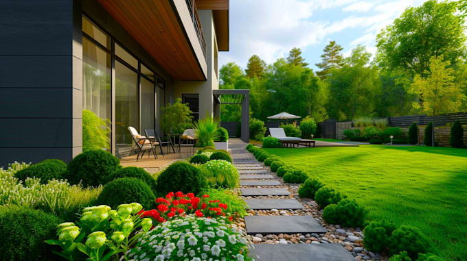 Create photorealistic outdoor landscape designs by Abdulmuied18 | Fiverr