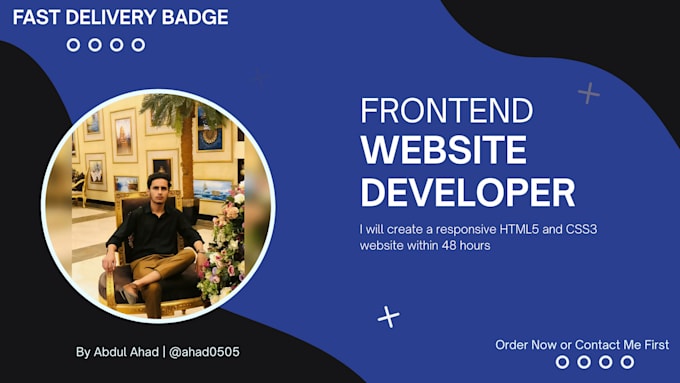 Create responsive website using html and css in few days by Ahad0505 | Fiverr