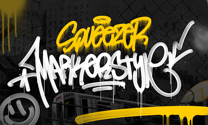 Hand drawn graffiti tag in squeezer marker style by Petar_petrovich ...