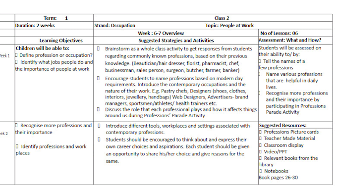 Be your curriculum design expert and curriculum creator by U ...