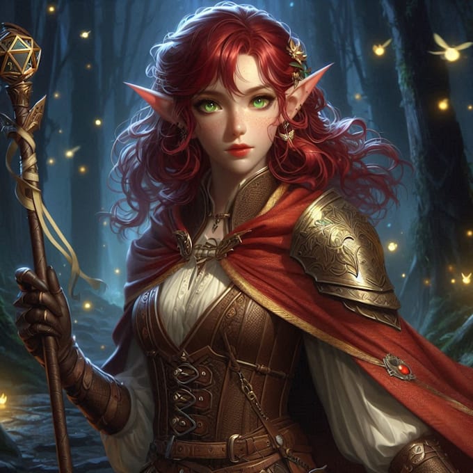 Draw amazing character design dnd character illustration by ...