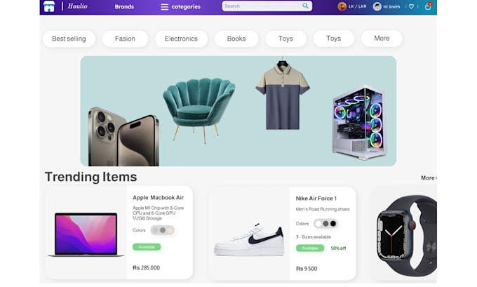 Create beautiful figma ui ux designs from your ideas by Rusith7 | Fiverr