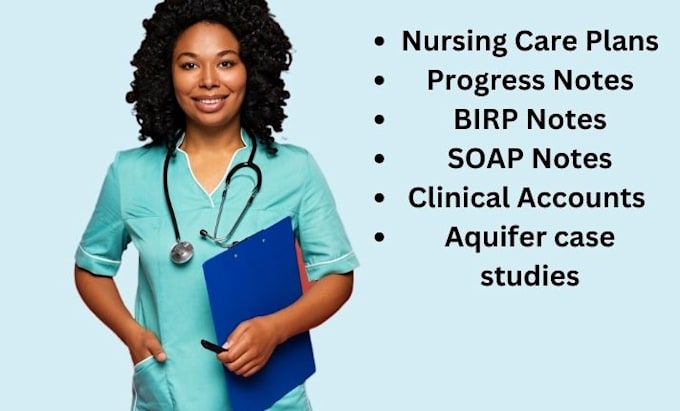 Write soap notes, picot, aquifer case studies, ihuman, provide care plan