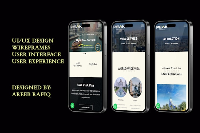 Create unique creative responsive ui ux design by Areebrafiq388 | Fiverr