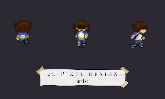 Design pixel art character for videogames, sprite sheet, games asset ...