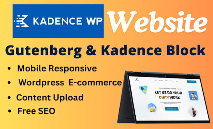 Design wordpress website with gutenberg kadence block pro theme by Edmund_web | Fiverr