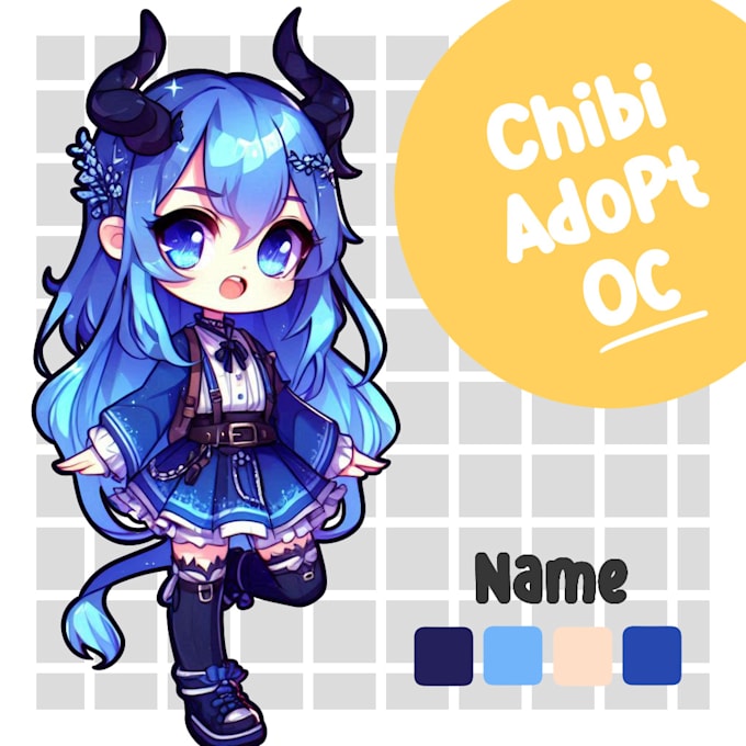 Chibi oc adopt for you by Frauenlob | Fiverr