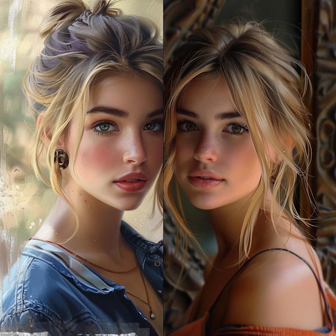Draw realistic digital portrait in procreate by Krirgosho | Fiverr