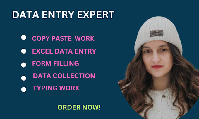 Do data entry, typing work and copy paste by Rubijamil | Fiverr