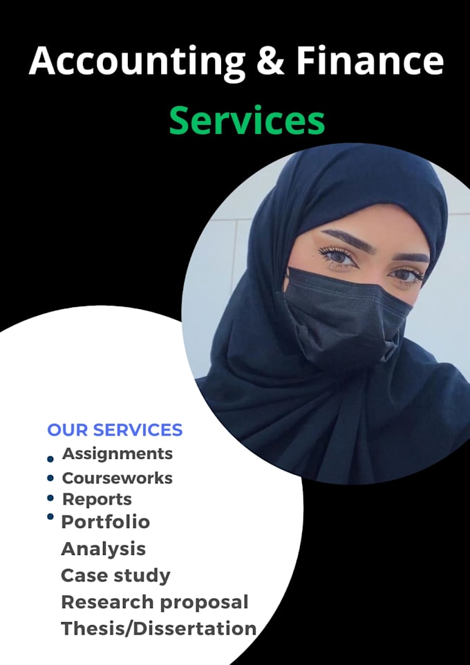 Do your accounting and finance assignments, portfolio, reports and ...