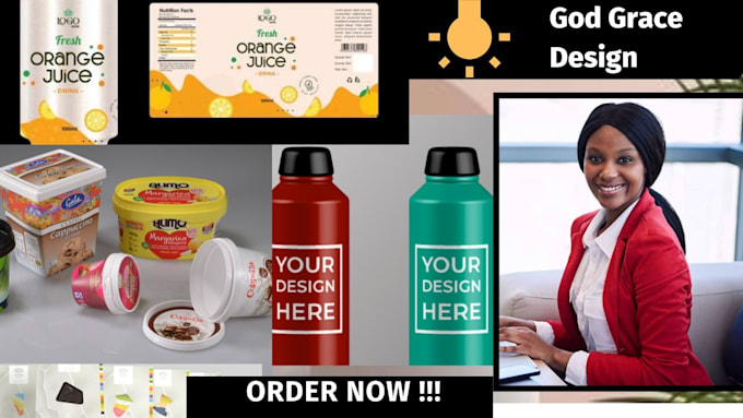 Design your amazon packaging box product label bottle label food label ...