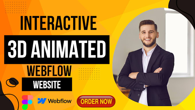 Webflow landing page 3danimated website spline model lottie animation explainer by ...