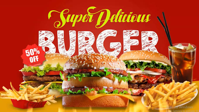 Create amazing restaurant food menu, animated food menu, 3d food ...