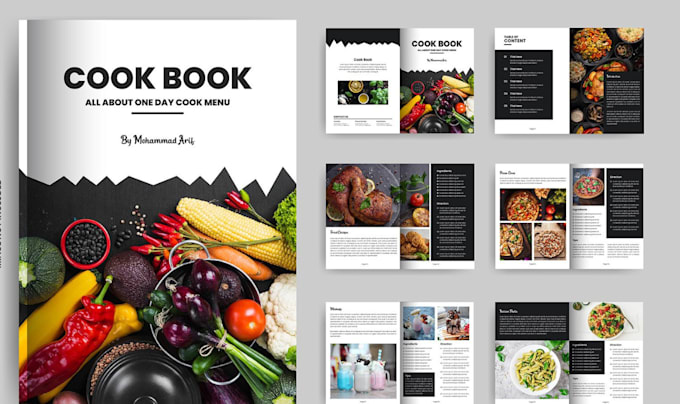 Do cookbook formatting cookbook cover design recipe book design, cookbook writer by Frank_clay ...