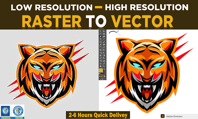 Do vectorize, redraw, convert logo to vector, recreate by Vector_special | Fiverr