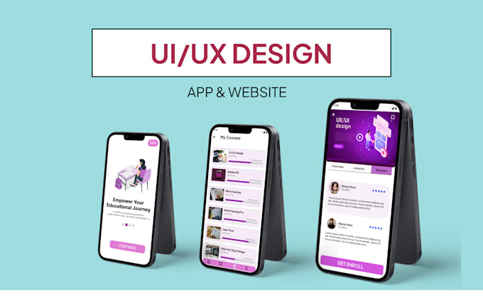 Do mobile app ui ux design, website ui ux design in figma by Skyleads | Fiverr