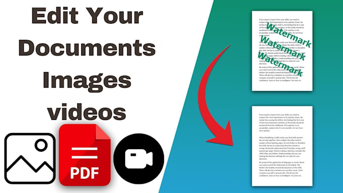 Edit your image documents and video by Mohavia02 | Fiverr