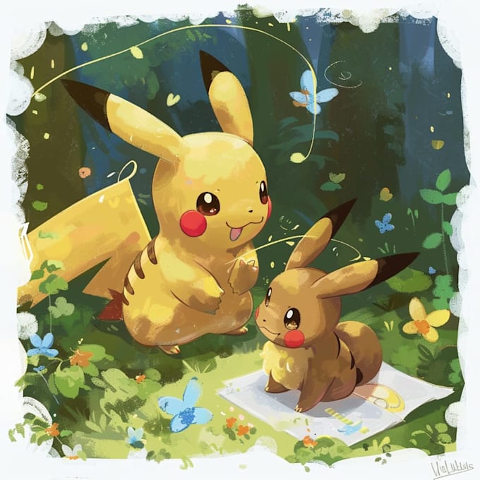 Draw your fakemon and pokemon art by Rizhow234 | Fiverr