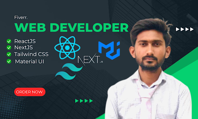 Be Your Expert Reactjs Nextjs Tailwind Css Material Ui Front End Developer By Imr12a34n Fiverr