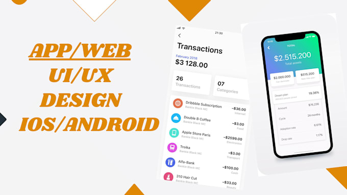 Design ui ux design for mobile app using figma, website ui ux design by Elivia001 | Fiverr