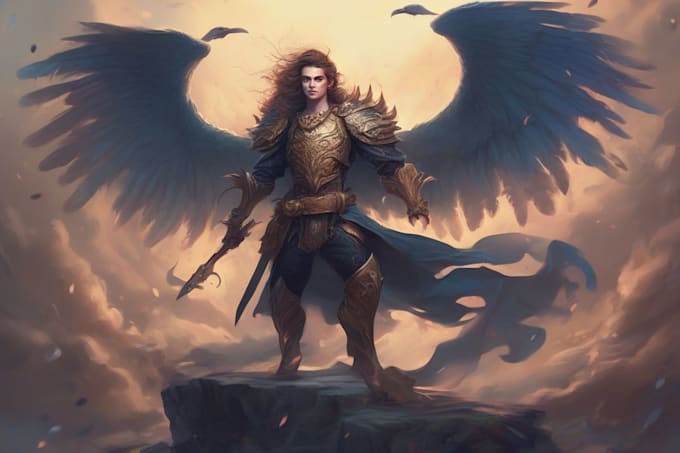 Create a unique fantasy portrait illustration by Anniorkel | Fiverr