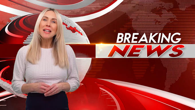 Create a news opener and breaking news set design for portal by Nadia ...