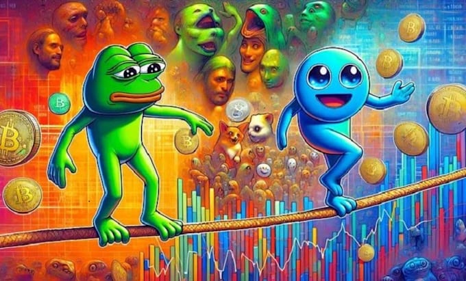 Create 2d crypto animation pepecoin animation memecoin video meme art ...
