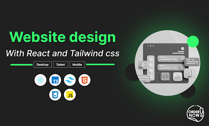 Create responsive websites with react and tailwind css by Abkorim | Fiverr