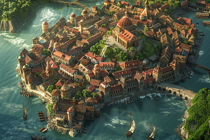 Do your beautiful fantasy map in 4k for your style by Geoenrone | Fiverr