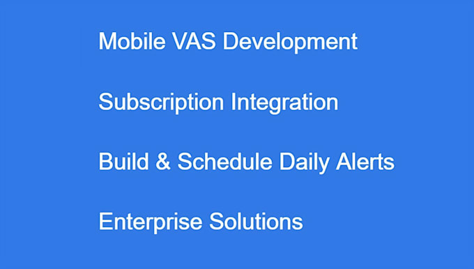 Develop sdp and integrate smpp for mobile vas by Mahesh_in2excel | Fiverr