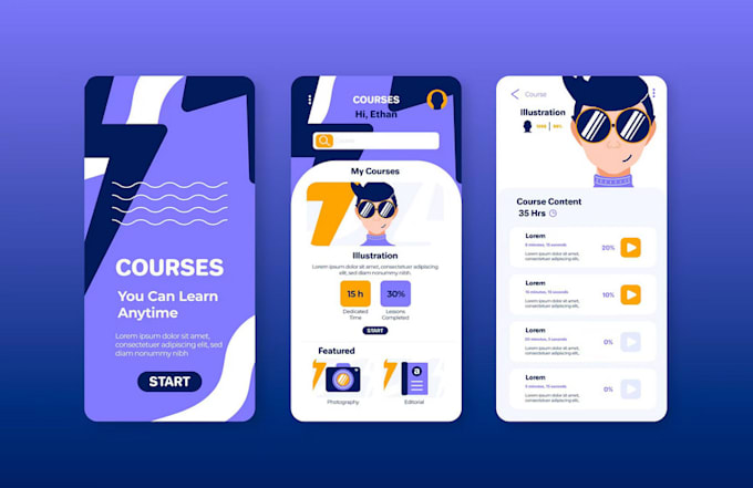 Design Flutter Mobile App Ui Ux Screens With Figma By Genevakemmer