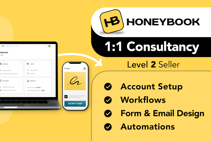 Setup honeybook account, workflow and proposal brochure by Lokender05 ...