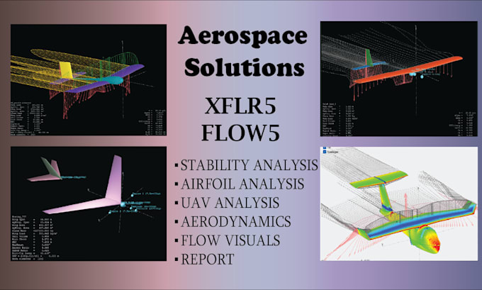 Do xflr5 flow5 uav design and aerodynamic analysis by Hammad_aero | Fiverr