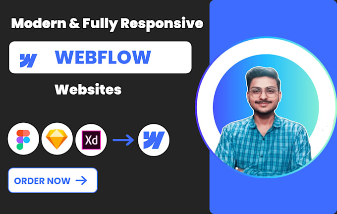 Create a responsive webflow website design by Ztablsh | Fiverr