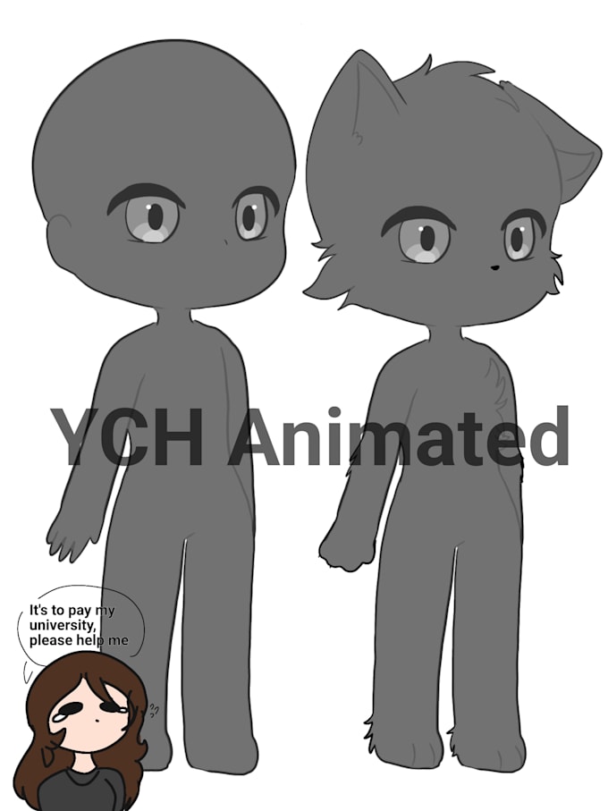 Ych animado chibi edit by Lizrodriguez242 | Fiverr