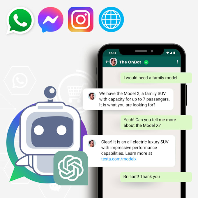 Create ai integrated whatsapp chatbot for you by Ishan498 | Fiverr Create ai integrated whatsapp chatbot for you by Ishan498 | Fiverr