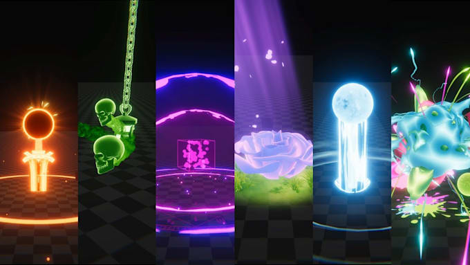 Create vfx, shaders, 3d models, rigs and animations for your game by Rainbowcreep199 | Fiverr