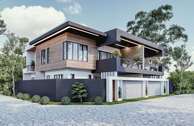 Create a realistic 3d rendering architecture by Rizwan999999 | Fiverr