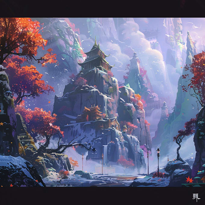 Draw a environment concept art and background by Forinripon | Fiverr