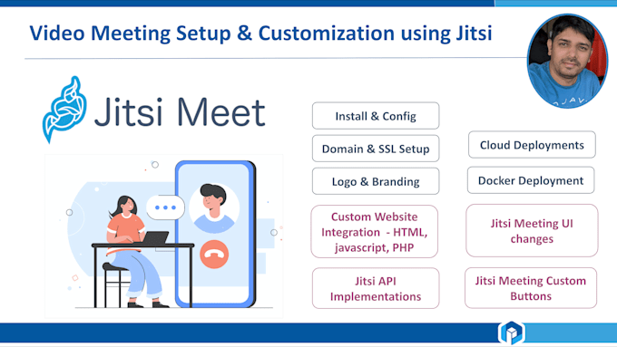Setup video conferencing website using jitsi and customize by Physility5 | Fiverr