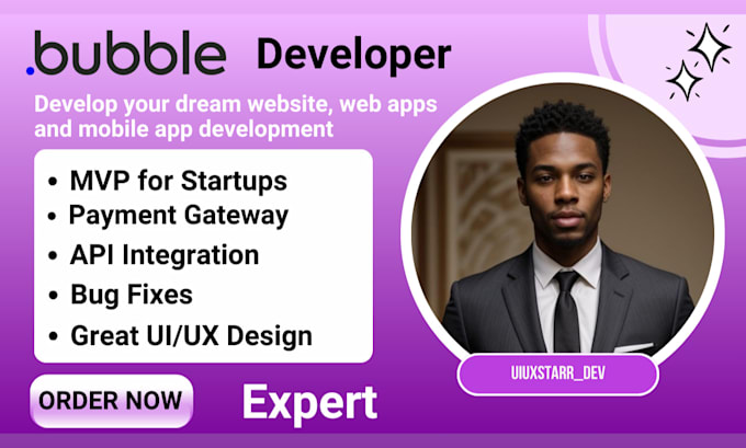 Build Figma To Bubble Bubble Io Developer Web App Saas Api Integration Mvp By Uiuxstarrdev Fiverr