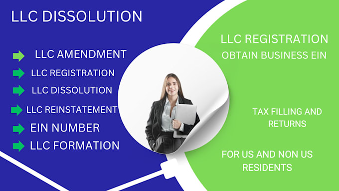 Dissolve close terminate llc file dissolution by Freyalice | Fiverr