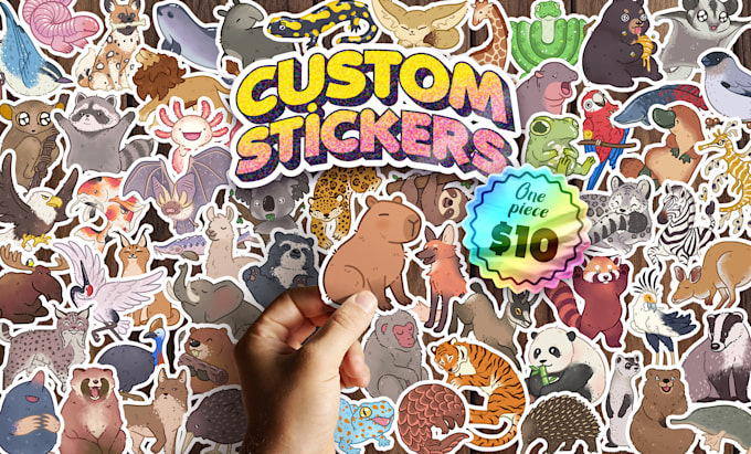 Create custom sticker illustration by Isiltar | Fiverr