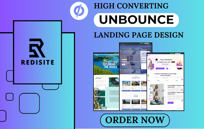 Design an high converting unbounce landing page for you by Redisite | Fiverr