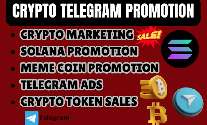 Crypto token promotion, telegram ads for sol, meme coin project to hit ...
