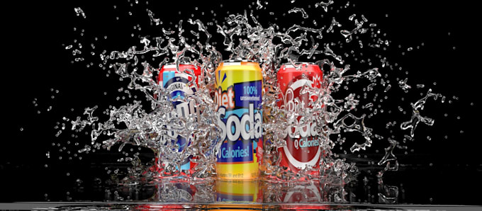 Render 3d cgi water simulation, 3d cgi liquid product animation, 3d ...