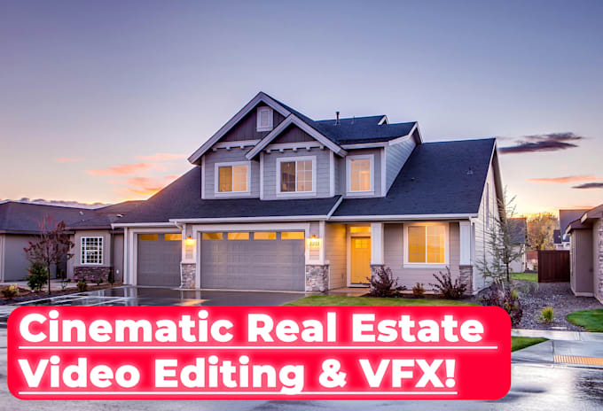 Do real estate video editing with motion graphic by Timprostudio | Fiverr